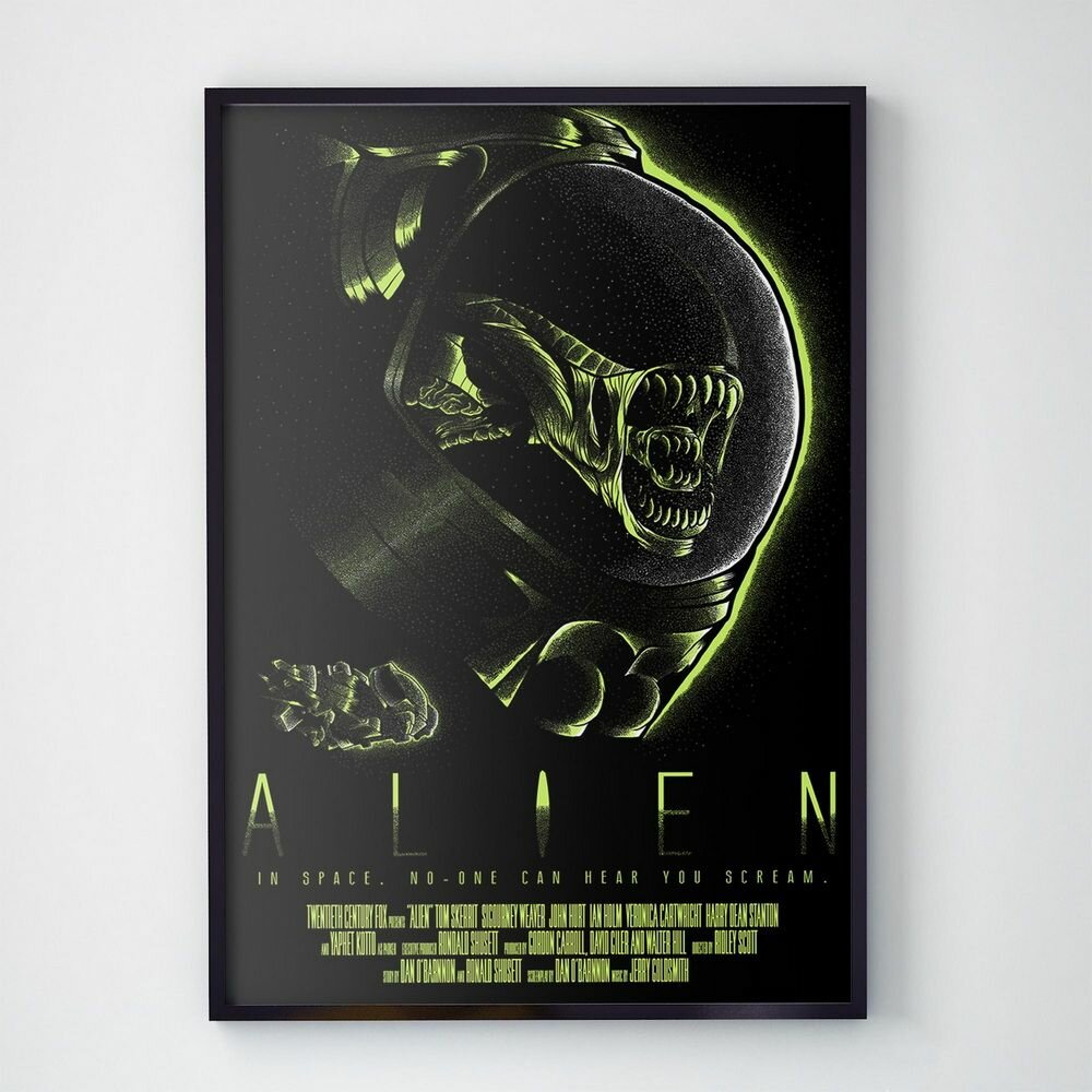 Плакат, постер Чужой (Alien) на бумаге, размер 30х42см