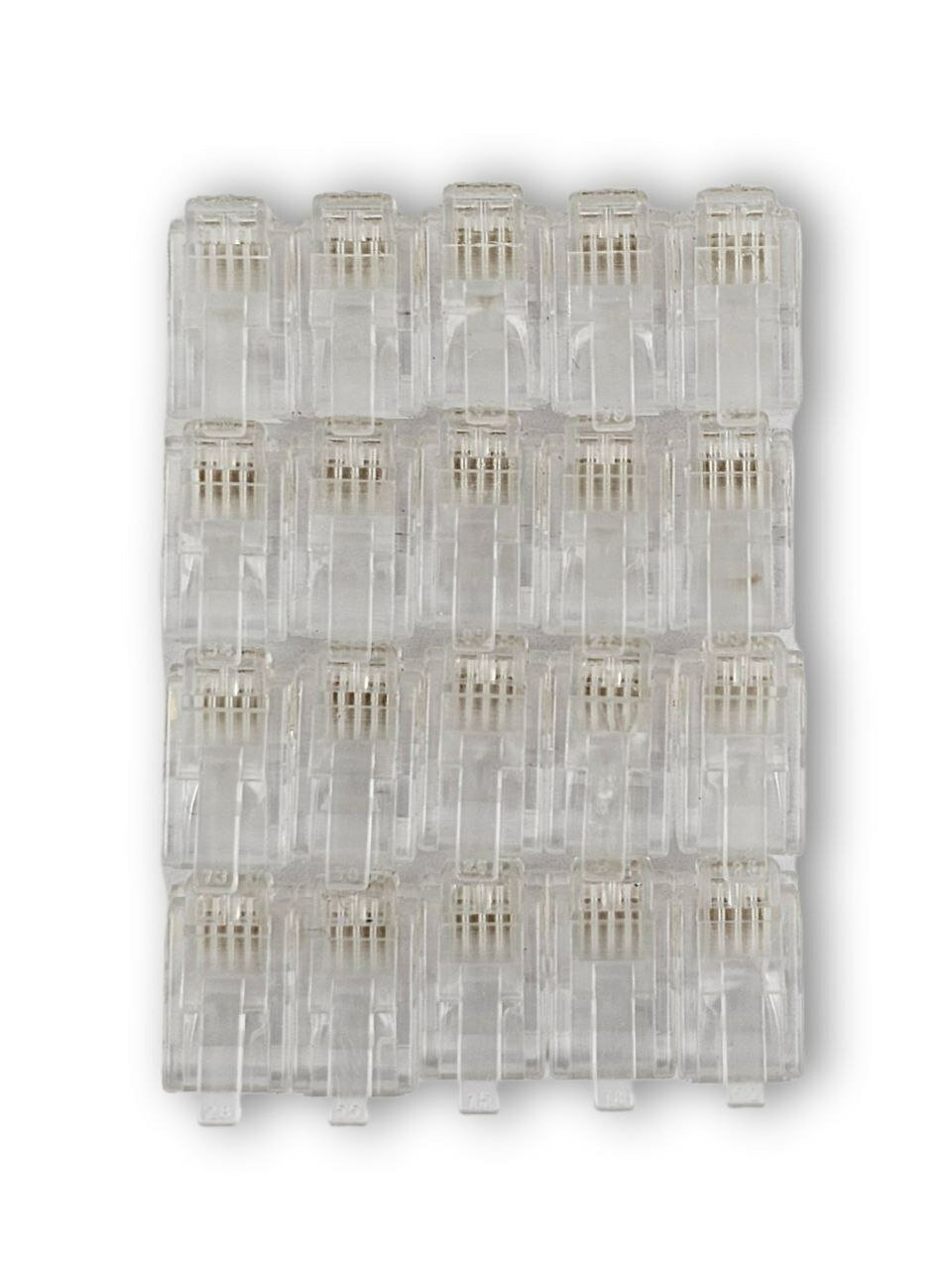 Штекер телефонный для трубки 4P4C на кабель, RJ-9, 20шт