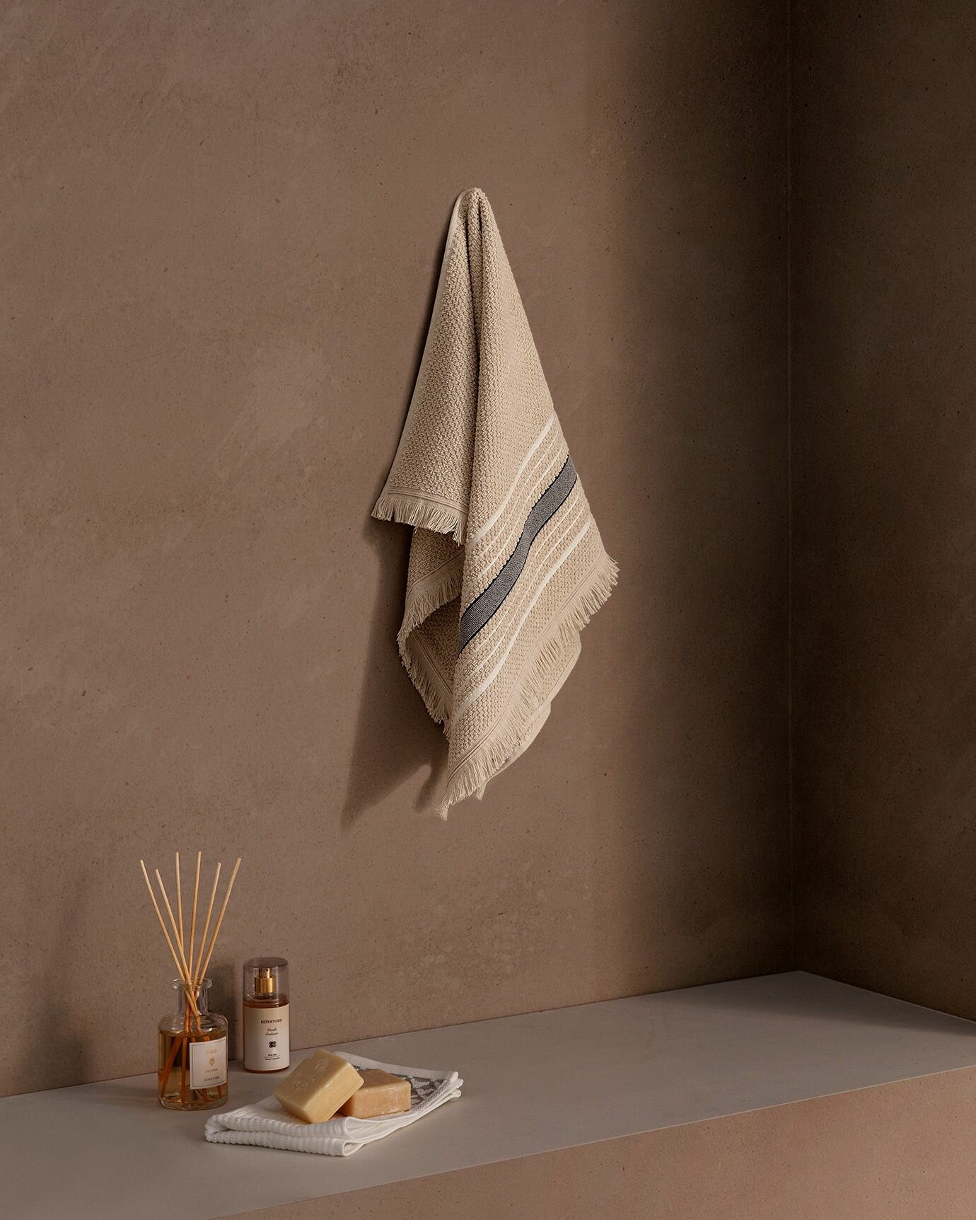 Полотенце для рук, лица, махровое. Состав: 100% Хлопок. Размер:50X70CM. Цвет: Бежевый/ANNECY