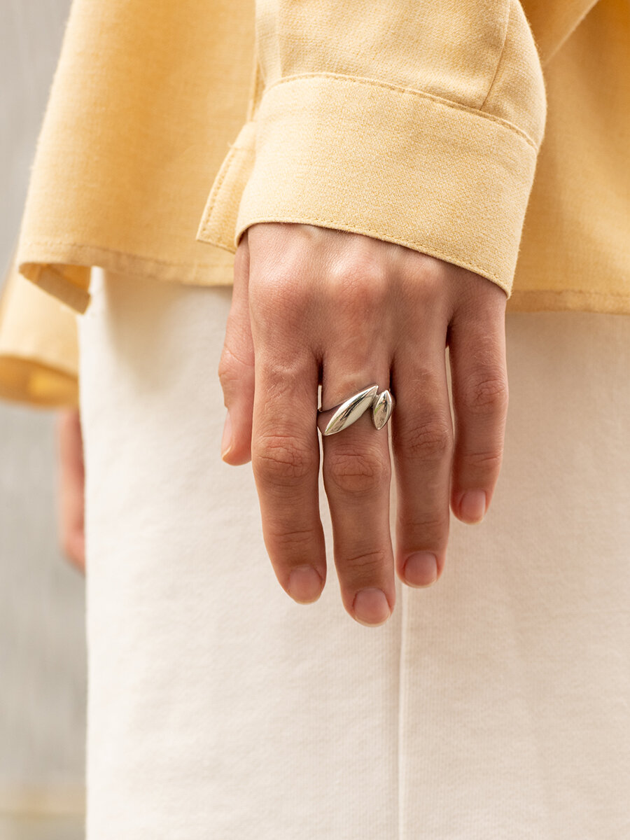 Кольцо тонкое, серебро, 925 проба, родирование