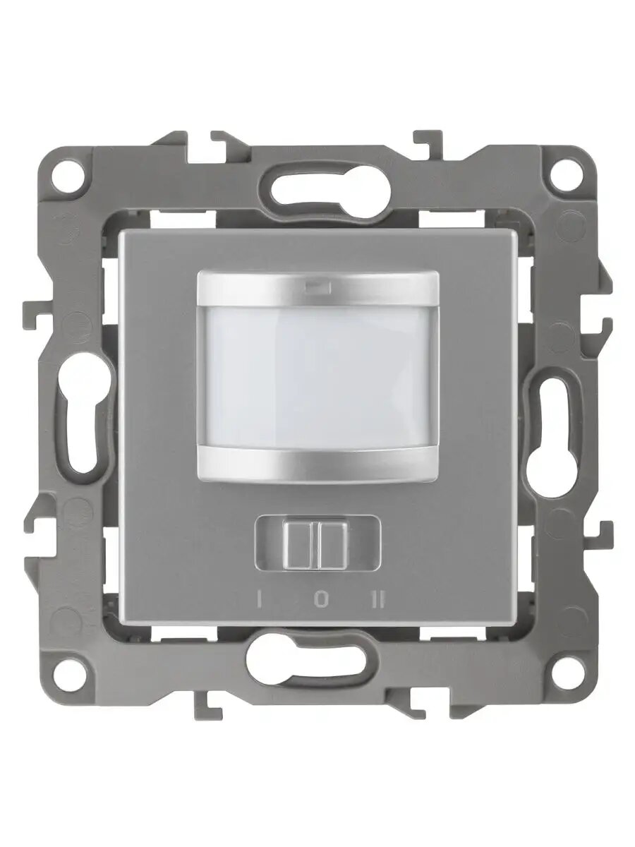 Датчик движения ЭРА 12 встраиваемый 2-проводной 180-240В, 200Вт, IP20, алюминий