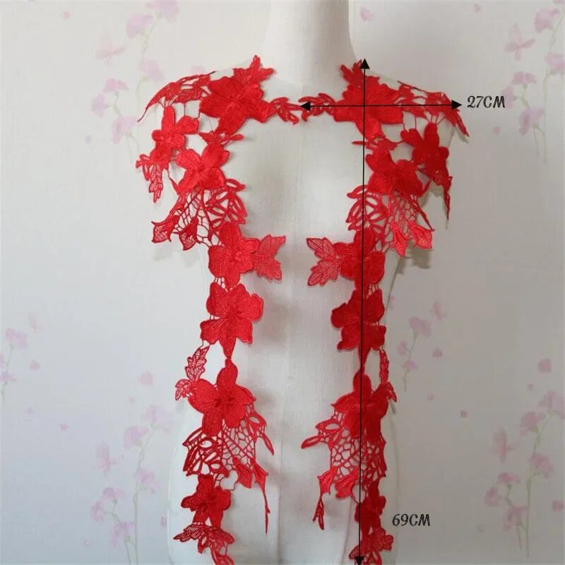 Красное кружево Renesmee 27x69 см Красный, red