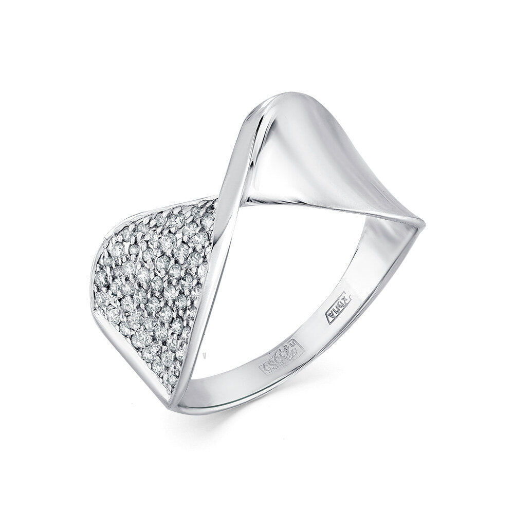 Кольцо, белое золото, 585 проба, бриллиант