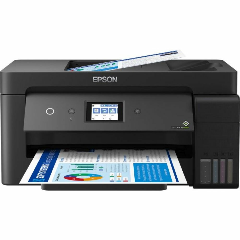 МФУ 3в1 Epson L14150 A3 цветной струйный принтер с Wi-Fi - МФУ с факсом, автодуплексом и печатью фото для дома и офиса