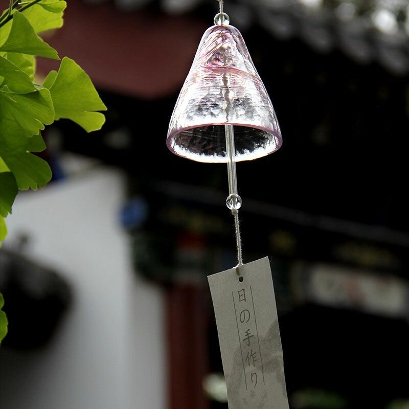 Японский глазурованный ветряной колокольчик ручной работы для балкона, окна и сада уют и гармония в вашем доме
