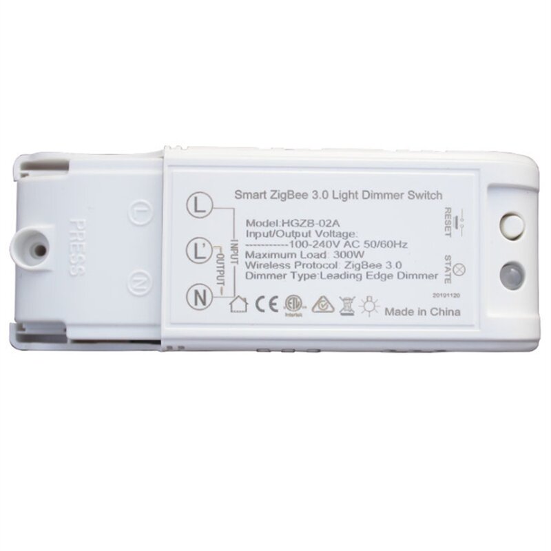 Умный ZigBee 3.0 диммер DIY умный дом модифицированный выключатель для Echo Plus Alexa SmartThings приложение дистанционного управления