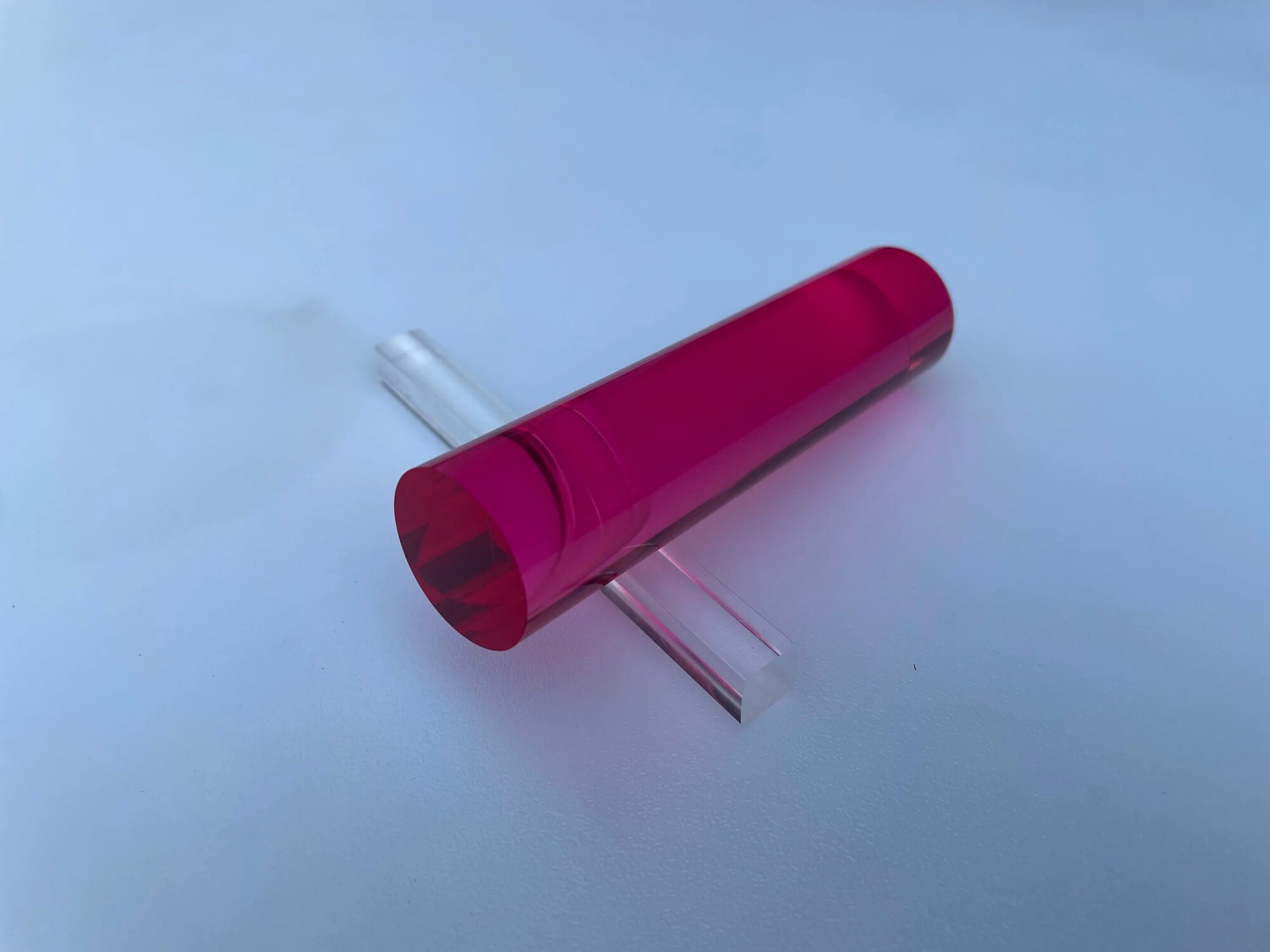 Цветные акриловые стержни 20 мм 20x100mm 1PCS, Rose Red