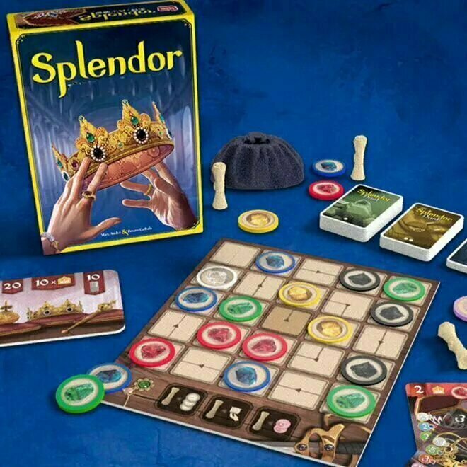 Splendor: Duel (Роскошь: Дуэль), JCJUNAN, Настольная игра для двоих, стратегия, головоломка