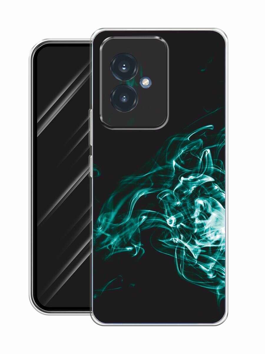 Силиконовый чехол на Honor 100 / Хонор 100 с принтом дым — фото 1