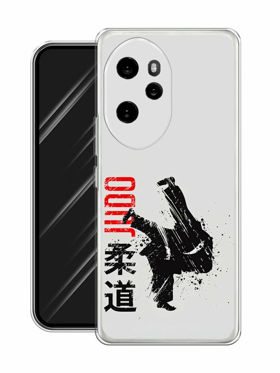 Силиконовый чехол на Honor 100 Pro / Хонор 100 Про с принтом "Дзюдо" — фото 1
