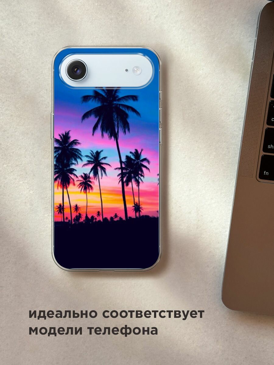 Силиконовый чехол на Apple iPhone Air / Айфон Айр с принтом "Закат 5" — фото 1