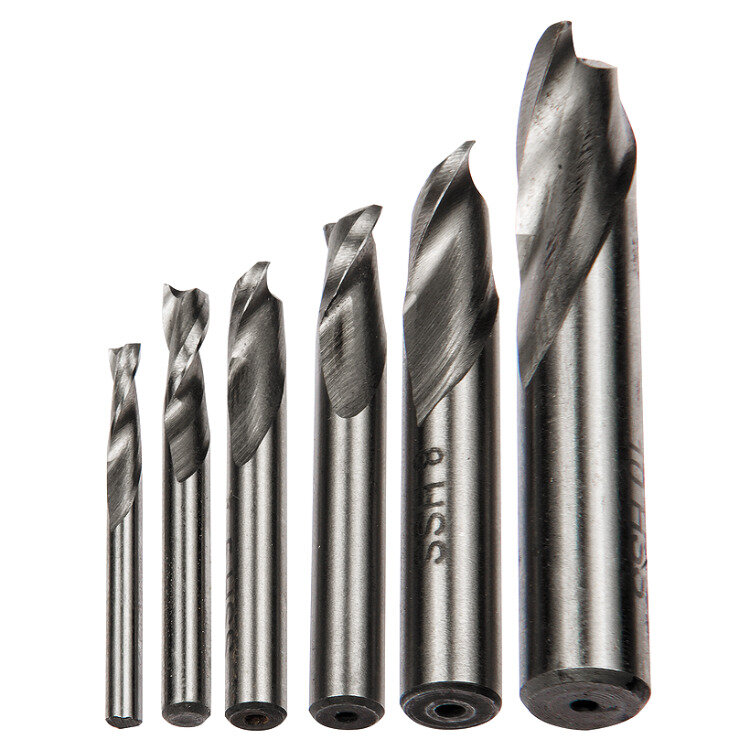 Набор концевых фрез POWERTEC из быстрорежущей стали HSS 3,4,5,6,8,10 мм