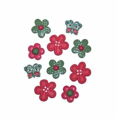 Пуговицы Dress It Up "Выбери букет", декоративные, тематические