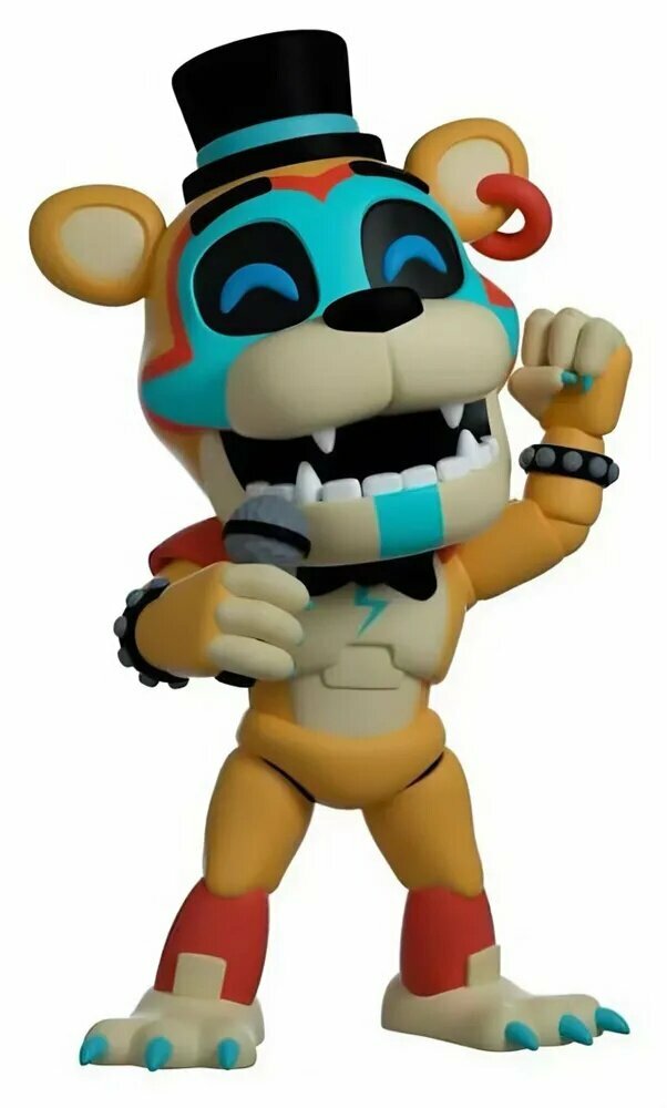 Youtooz: GlamRock Freddy небольшие скульптуры, игровые коллекционные фигурки IP.(Без Коробка)