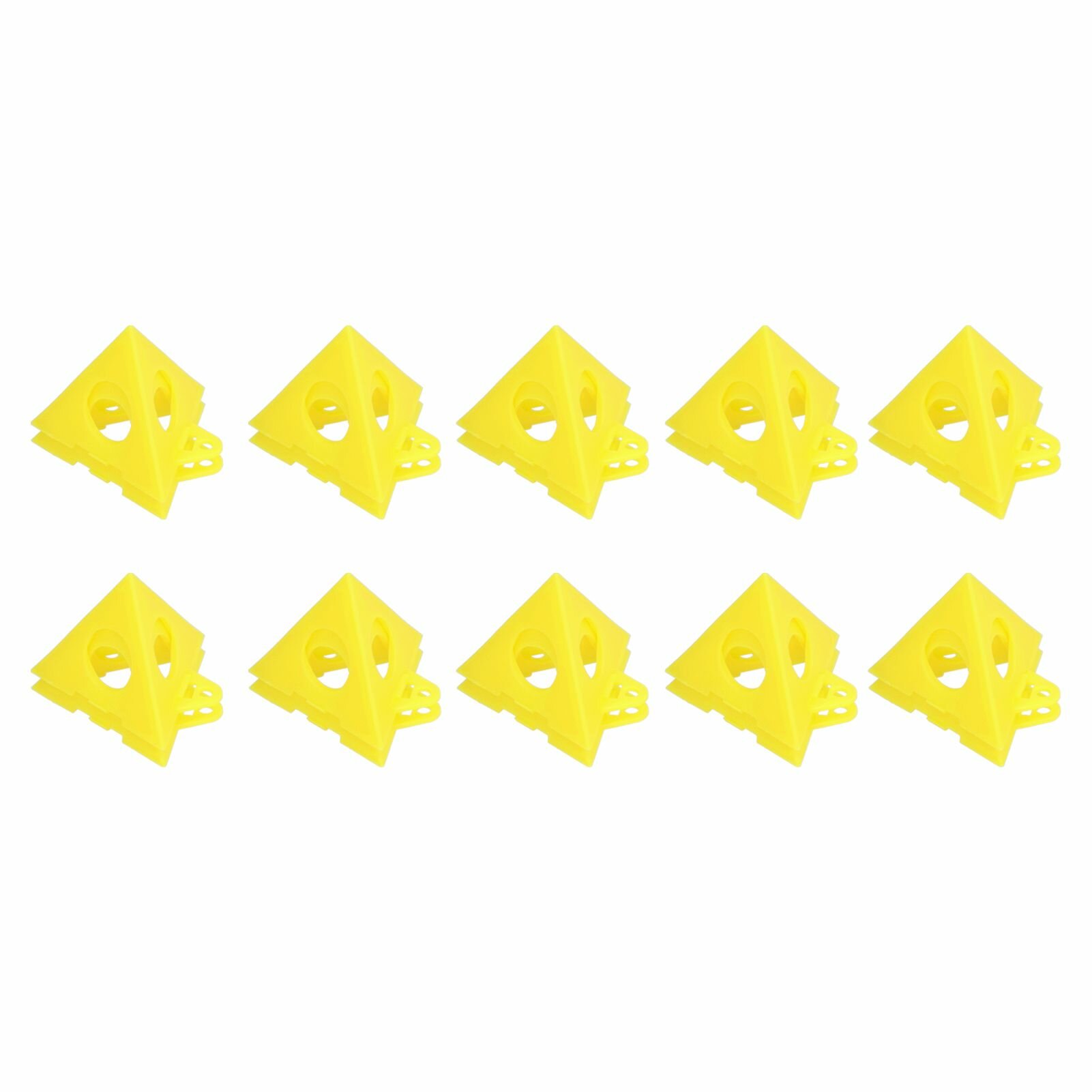 20 шт, пластиковый набор конусных подставок, подставка для пирамиды, пластиковый набор для холщовой двери шкафа, желтый