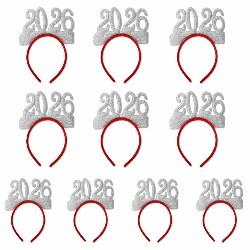 Новогодняя лента для волос, реквизит для фотосессии, забавные короны-обручи для вечеринки