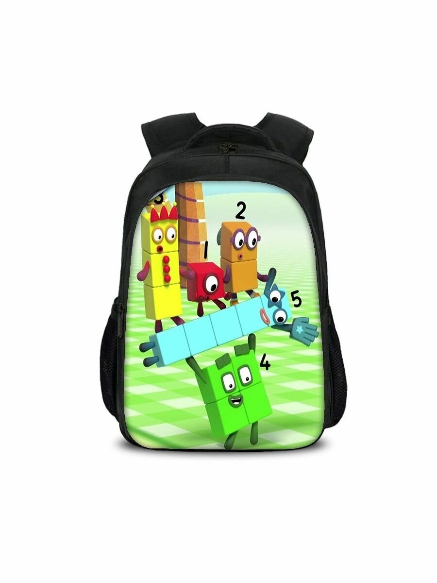 Рюкзак Numberblocks для детей: надежный, прочный, с большим объемом и удобной ручкой, Стиль B