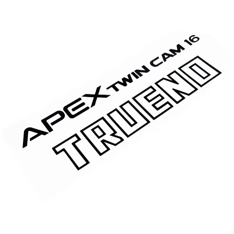 Стайлинг автомобиля и наклейки для AE86 BRZ APEX TWIN CAM TRUENO, наклейка на грузовик, кузов автомобиля, дверь, заднее ветровое стекло, бак sliver white