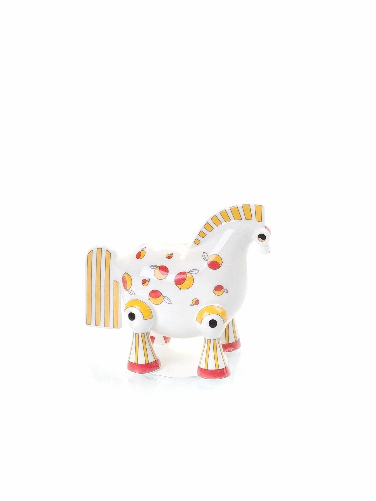 Статуэтка Лошадь в яблоках из керамики.