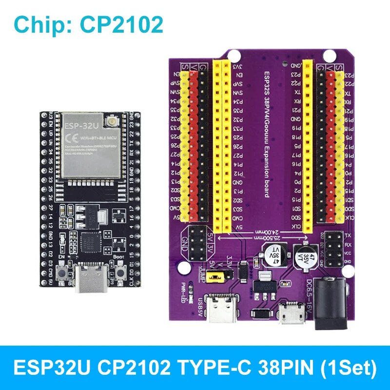 ESP32U CP2102 TYPE-C 38PIN (1Set)