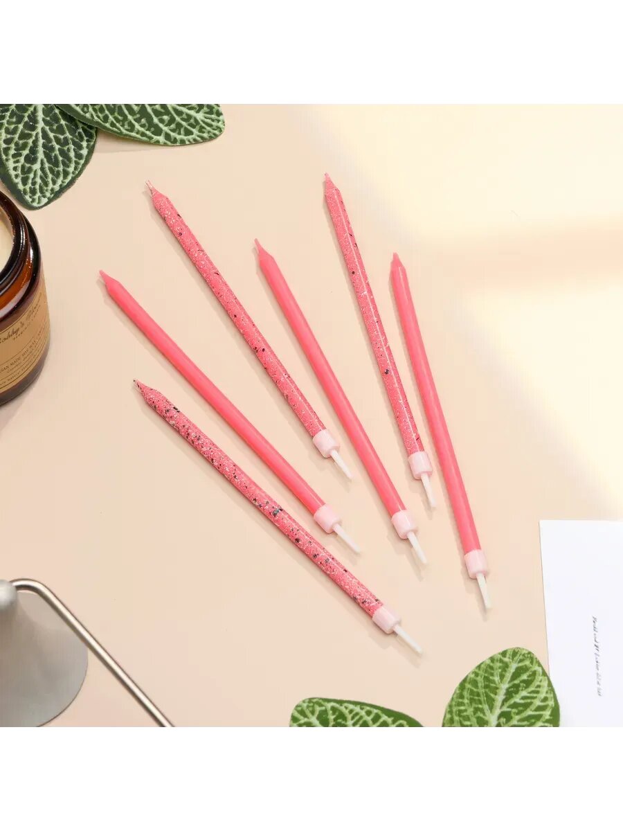 Свечи для торта вечеринка 6 шт