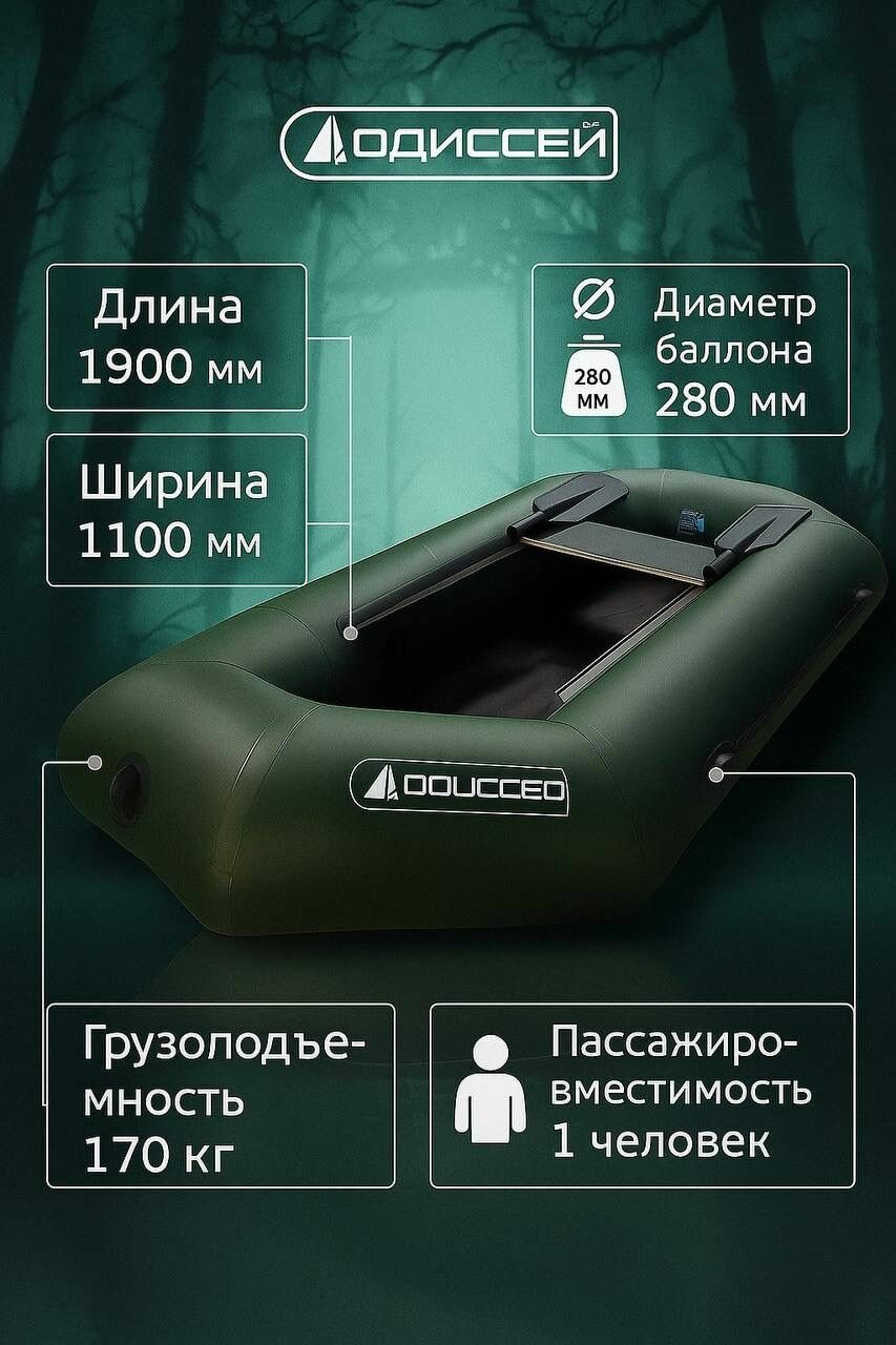 Лодка надувная из пвх 1-местная