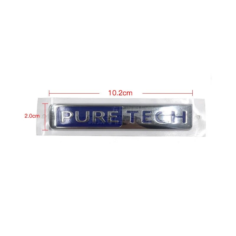 Листовая вывеска PURETECH, 10.2x2 см, Цвет: A