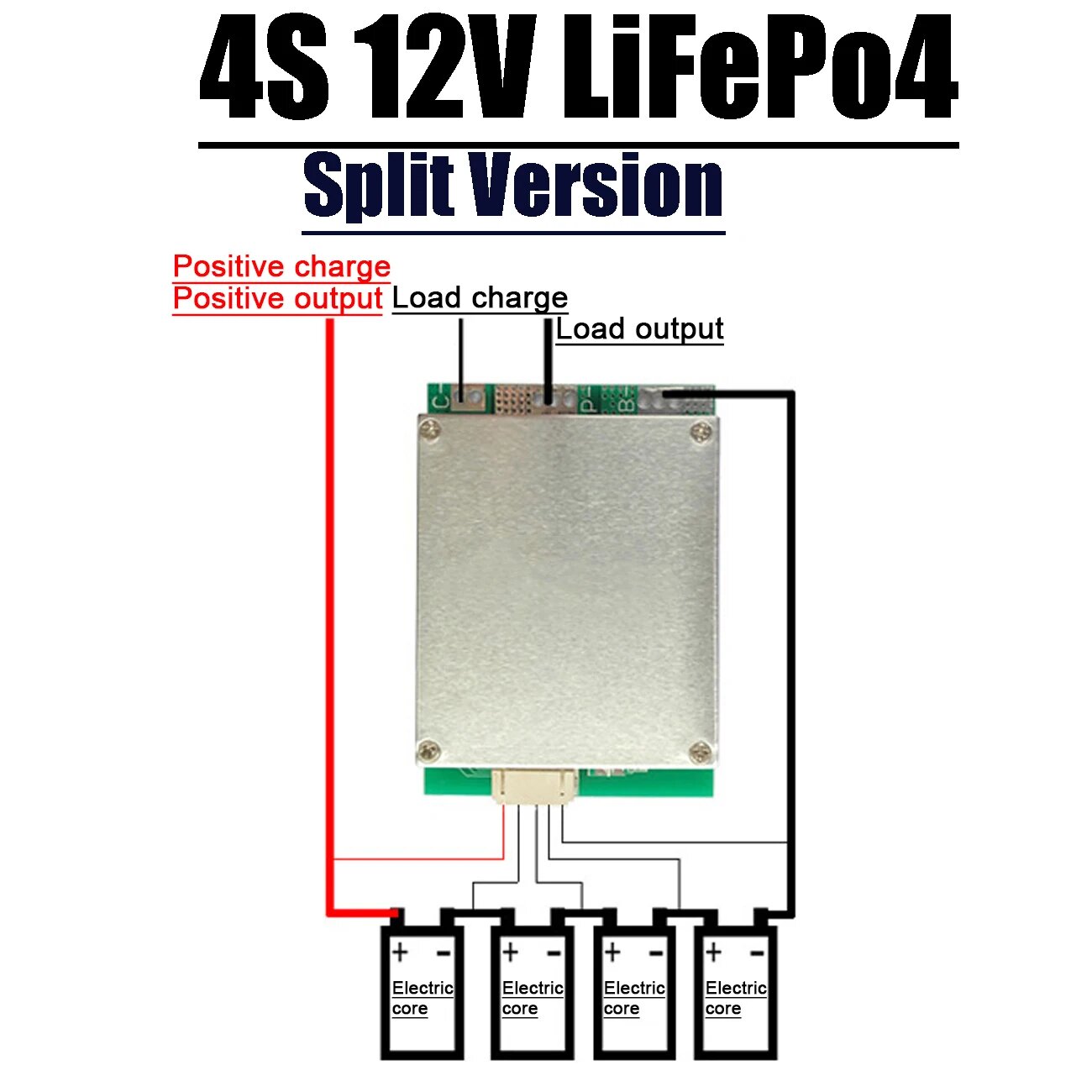 Литиево-железо-фосфатный аккумулятор BMS 100A 12V 4S/3S 4S 12V LiFePo4
