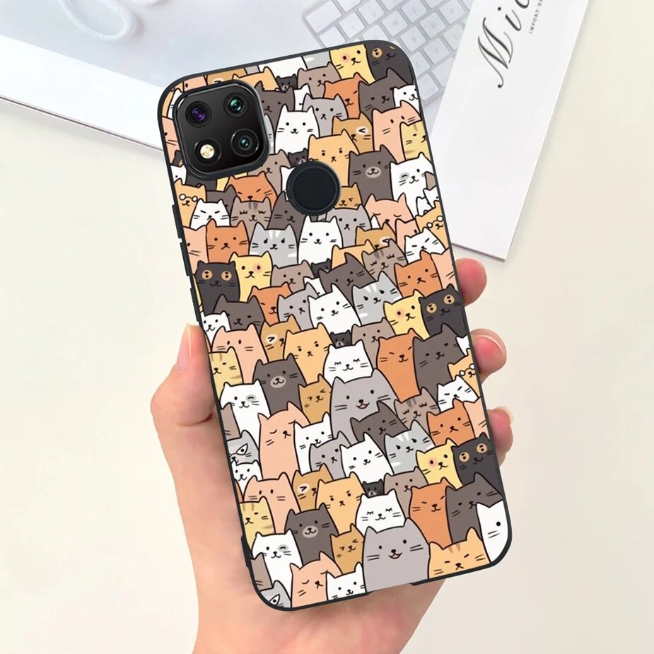 Для Xiaomi Redmi 9C чехол милый модный мультяшный чехол мягкий силиконовый чехол для телефона для Xiaomi Redmi 9C NFC Redmi9C корпус 6,53 'бампер