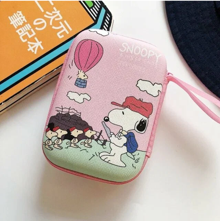 Сумка для хранения кабеля Miniso "Snoopy", унисекс, подарок на любой праздник