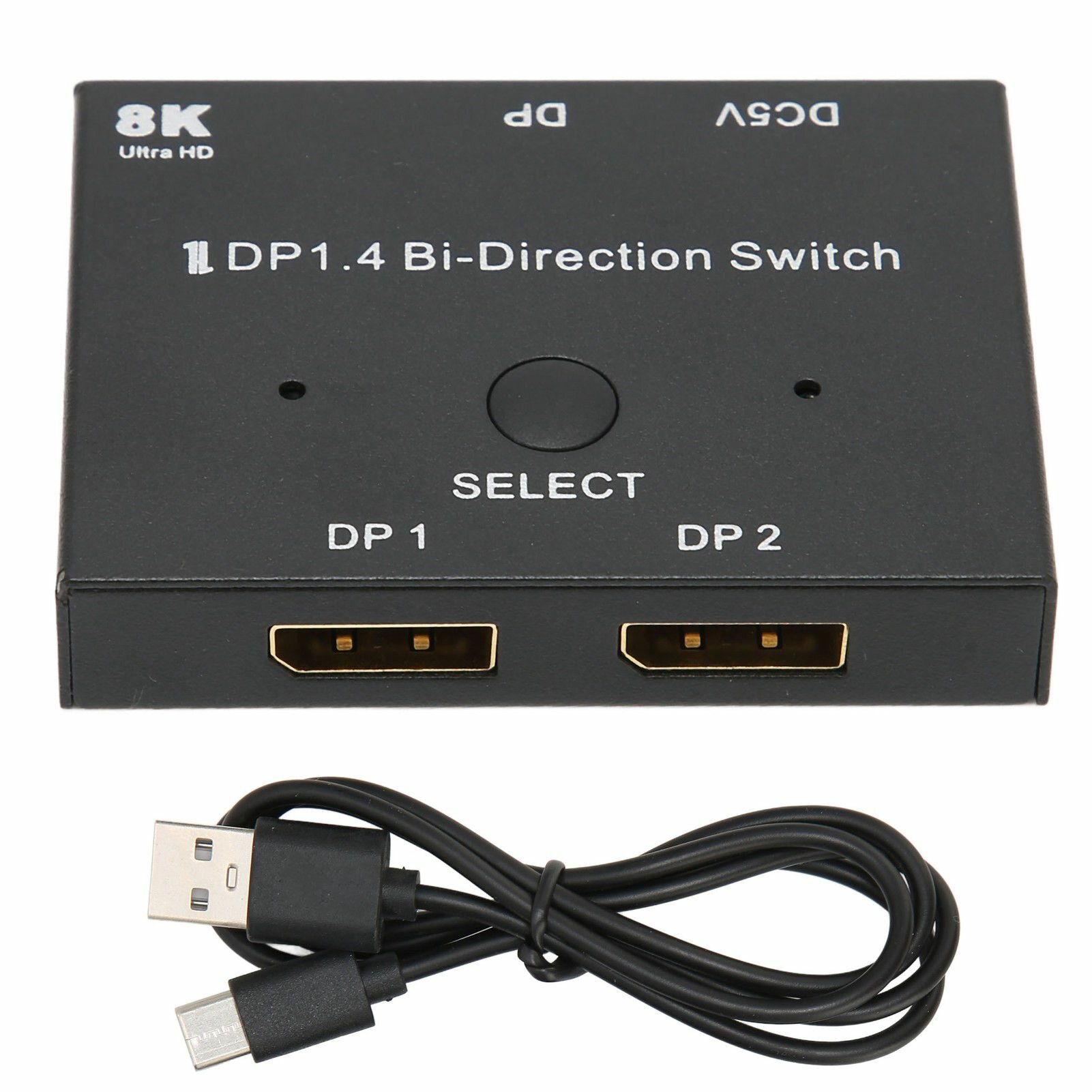 Свитч DisplayPort 2x1/1x2, 8K 30Hz, двунаправленный