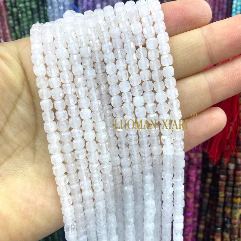 Белый опал, бусины LUOMAN XIARI 5 мм