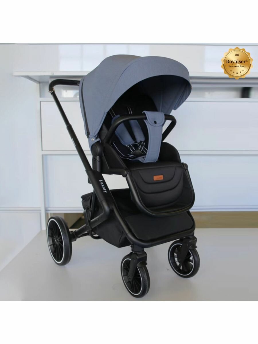 Детская коляска складная, реверсивная, Royalser, для новорожденных 0-4 лет