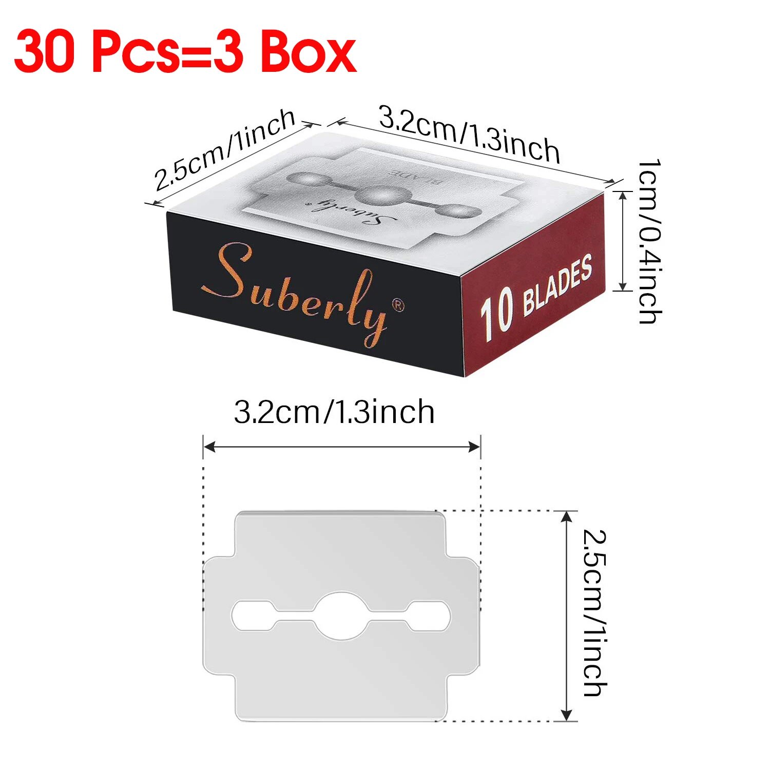 Лезвия для педикюра Cloud Prime из нержавеющей стали 30pcs(3box)