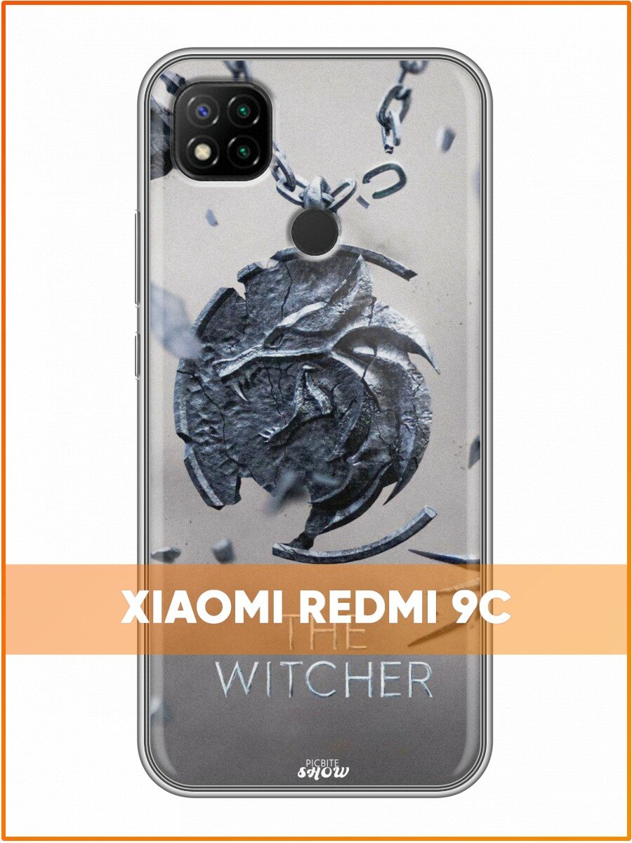 Чехол для Xiaomi RedMi 9C с принтом Ведьмак (Сяоми Редми 9С)