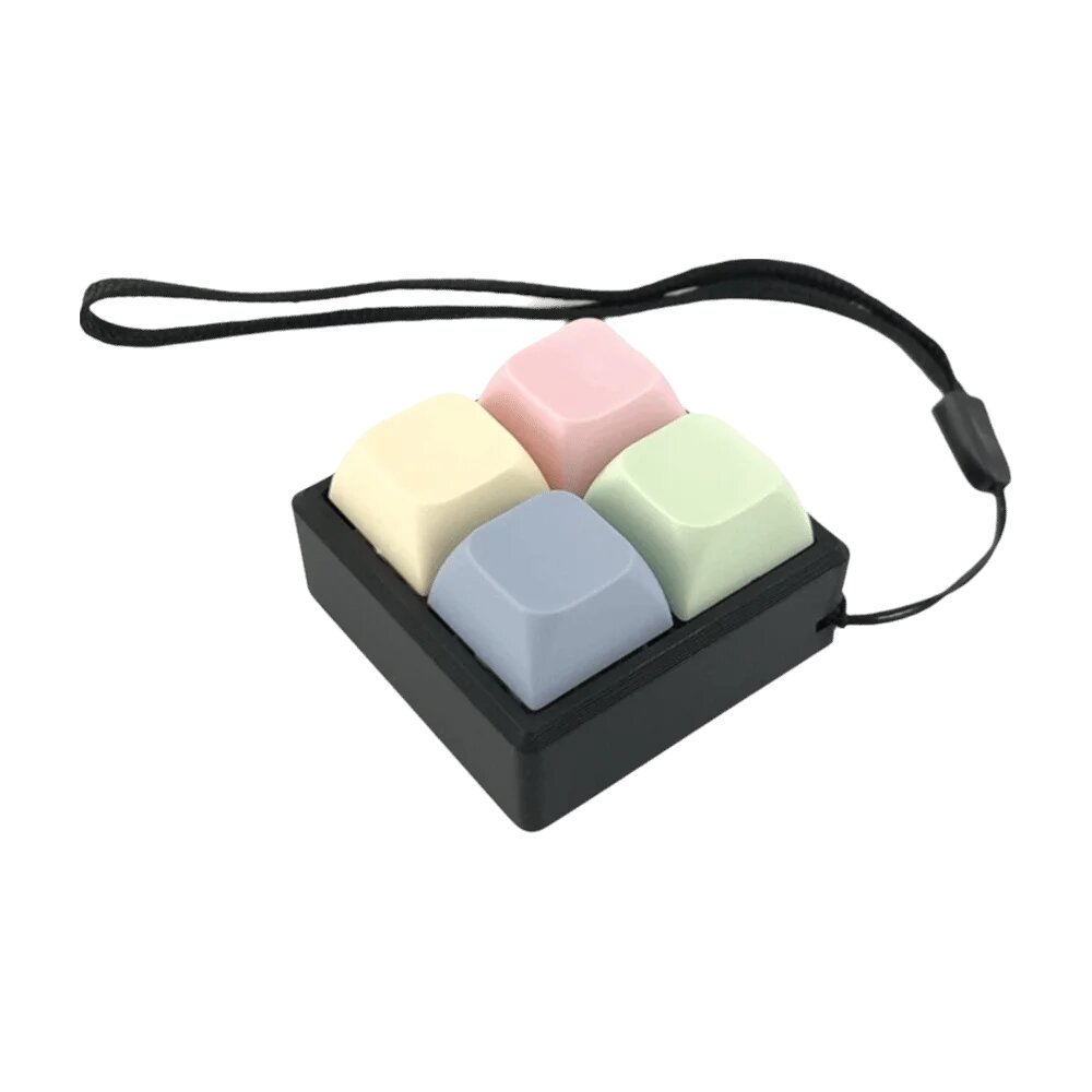Клавиатура-антистресс 4 клавиши Square-Black