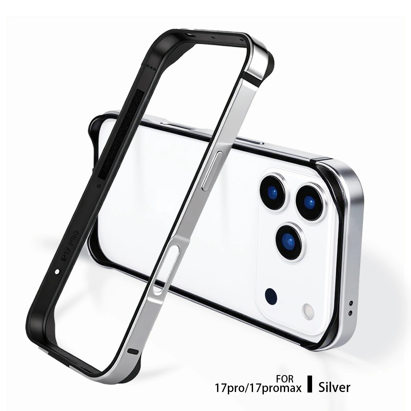 Чехол-рамка Silver для iPhone 17 Pro/17 Pro Max
