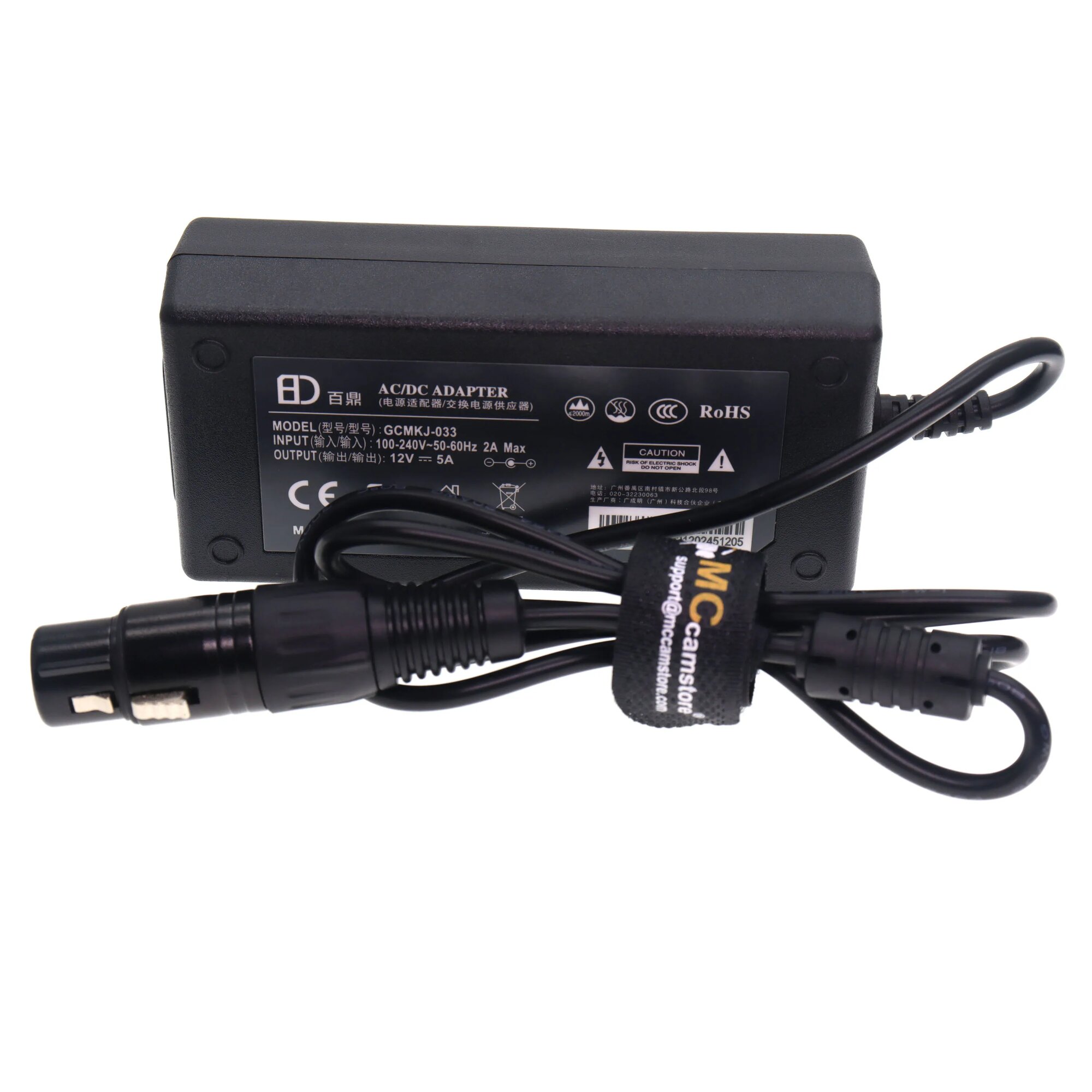 MCCAMSTORE 4-контактный XLR кабель питания 12В 5А для мониторов