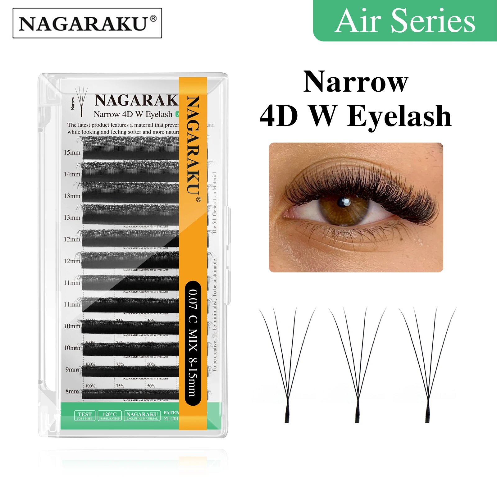 NAGARAKU 4D C изгиб 10 мм Air Series