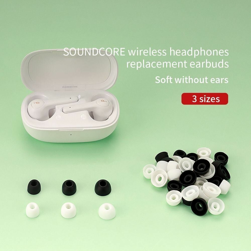 Амбушюры с эффектом памяти Anker Soundcore Space A40 (3 пары, размеры S, M, L)