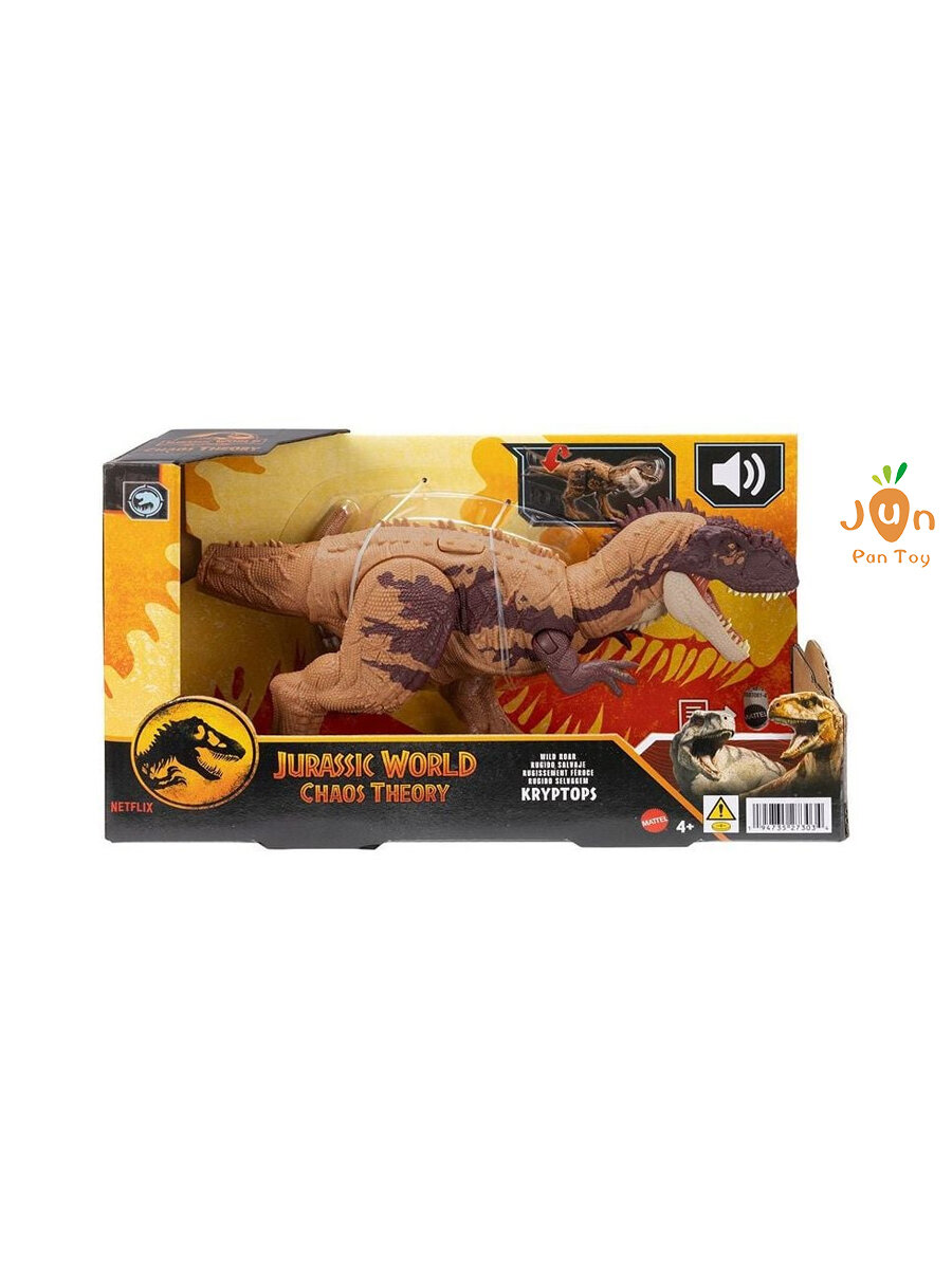 Mattel Jurassic World Rugido Wild Kryptops / Детская Игрушка Динозавр Подходящая Для Подарка На День Рождения Детям Старше 3 Лет