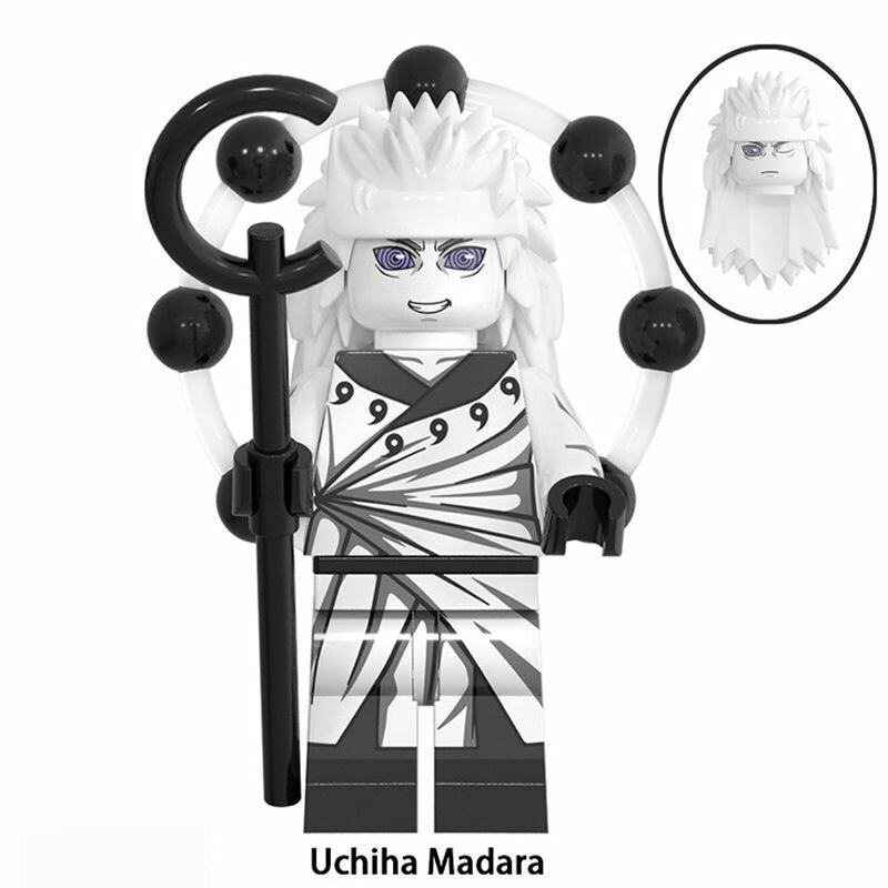 Фигурок Конструктор Миницигулы совместимы с лего, аниме Наруто (Naruto)-Uchiha Madara(4.5см, пакет)-W219