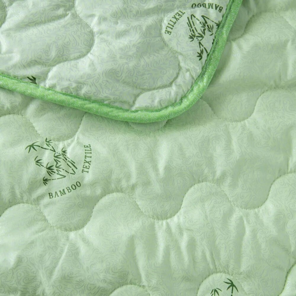 Асика комфорт Одеяло Евро 200x220 см, Зимнее, с наполнителем Бамбуковое волокно, Экофайбер, комплект из 1 шт