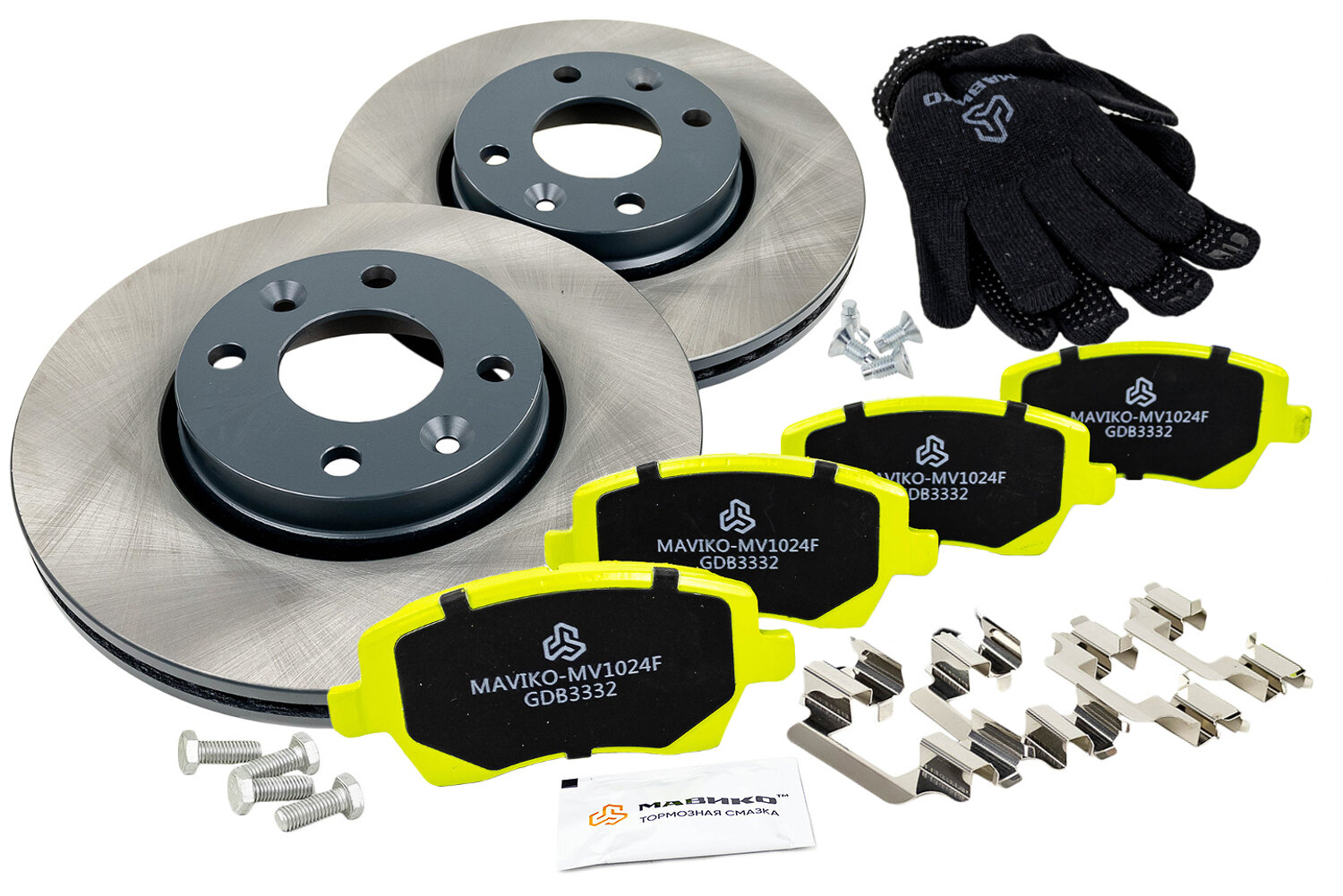 Передние керамические тормозные колодки мавико Pro с вентилируемыми колесными дисками R15 Standart для Лада Веста, Икс Рей Кросс, Ларгус, Ларгус FL до 2023 г. в, Рено Логан