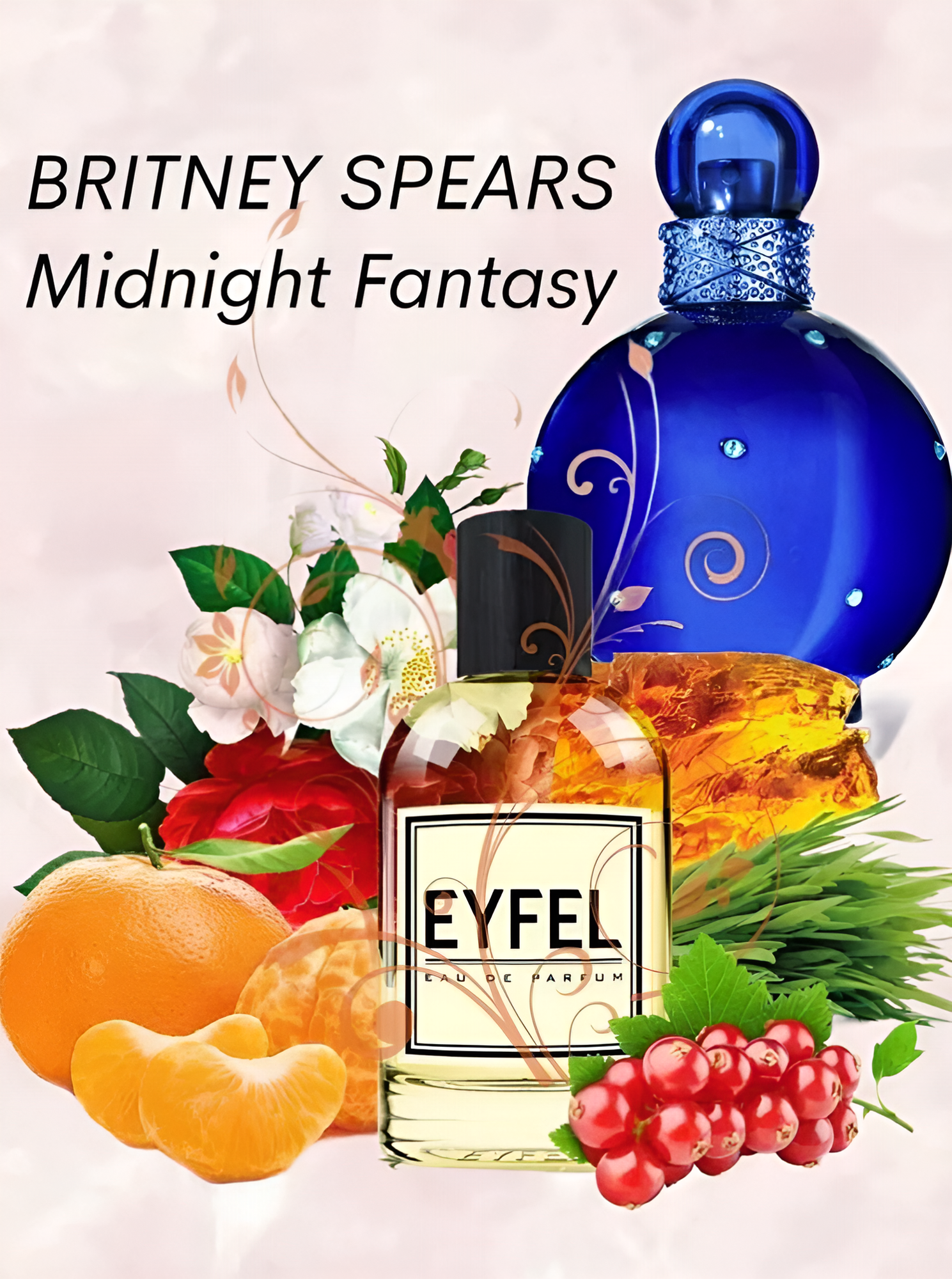 Духи женские EYFEL W104 Midnight Fantasy, цветочные, фруктовые, парфюм, 50мл