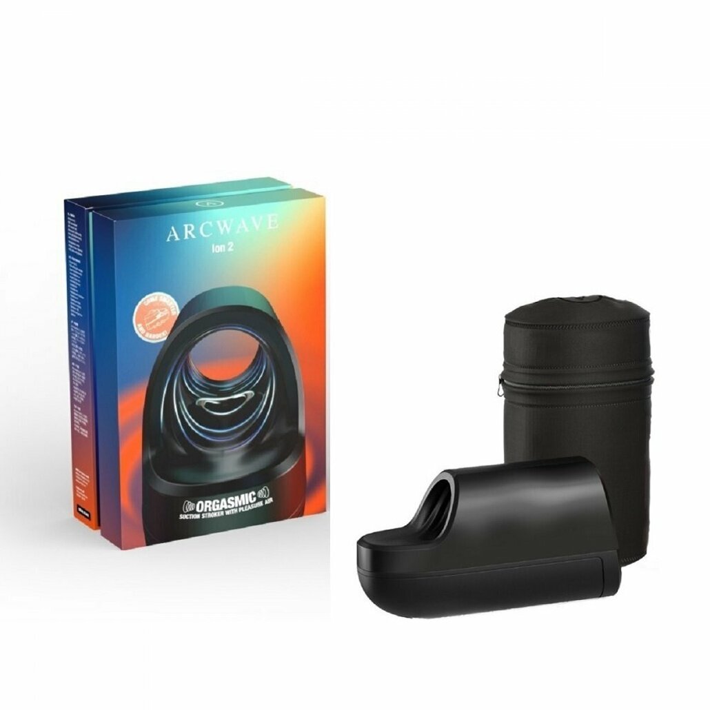 Мастурбатор arcwave ion 2 «pleasure air» с сильной вакуум‑стимуляцией, черный, силикон, 14 см