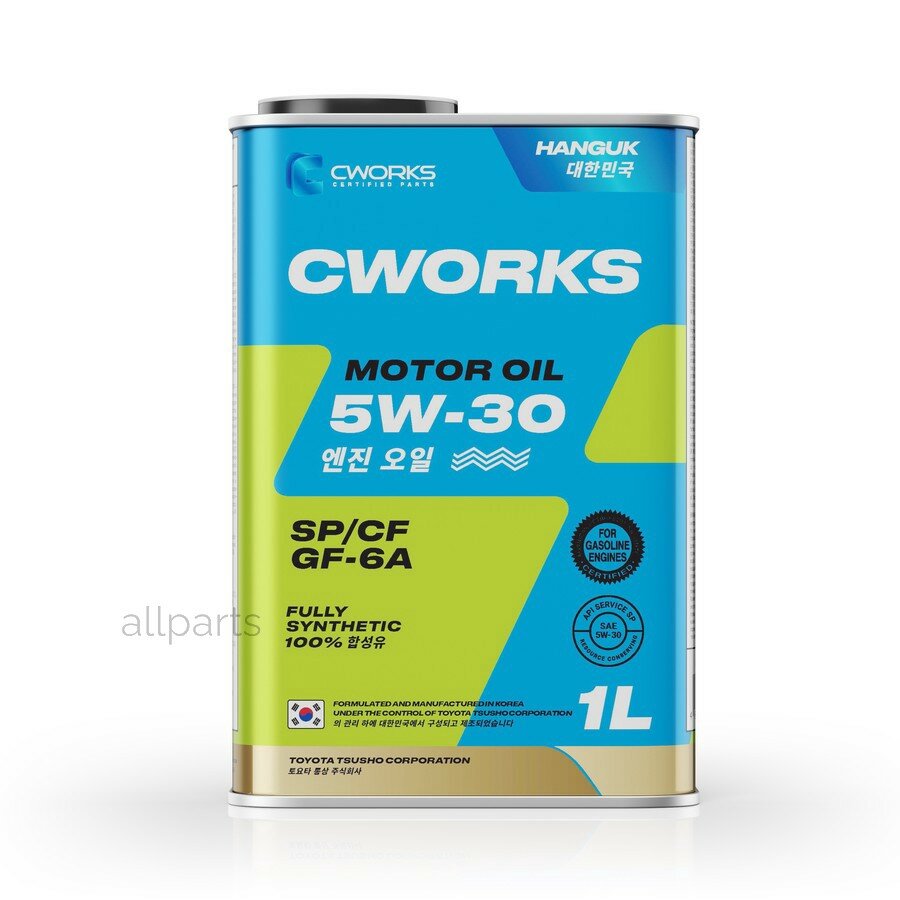 CWORKS A13HR1001 Масло моторное HANGUK CWORKS MOTOR OIL 5W-30 SP/CF, 1L