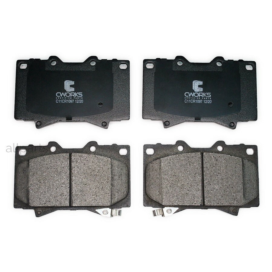 CWORKS C11CR1097 Колодка тормозная передняя (кт.4шт) Low Metallic TOYOTA: ALPHARD PREVIA III (_R2_ _R5_)