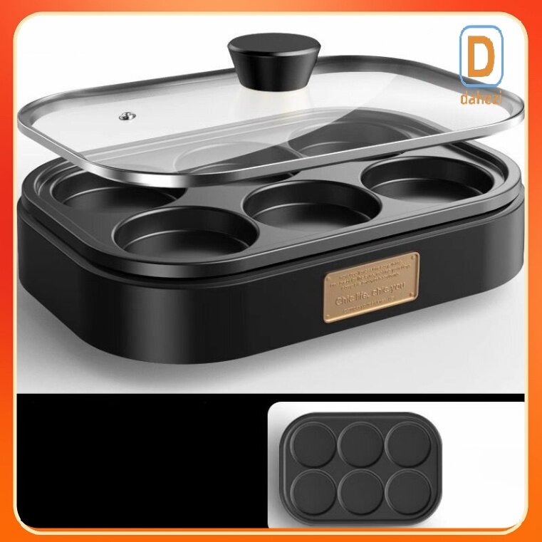 Электрическая блинница, с крышкой, с антипригарным покрытием, 900 Вт