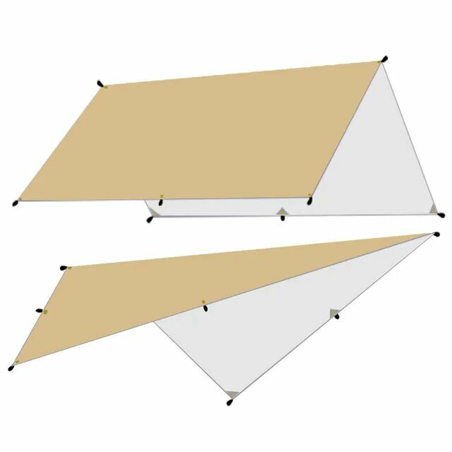 Водостойкий тент брезент 5x3 м 4x3 м 3x3 м 3x5m, Khaki